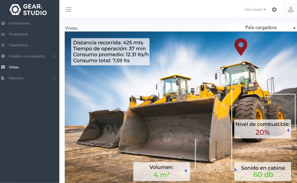 Funcionalidad de Vistas: Casos de Uso | Cloud Studio IoT